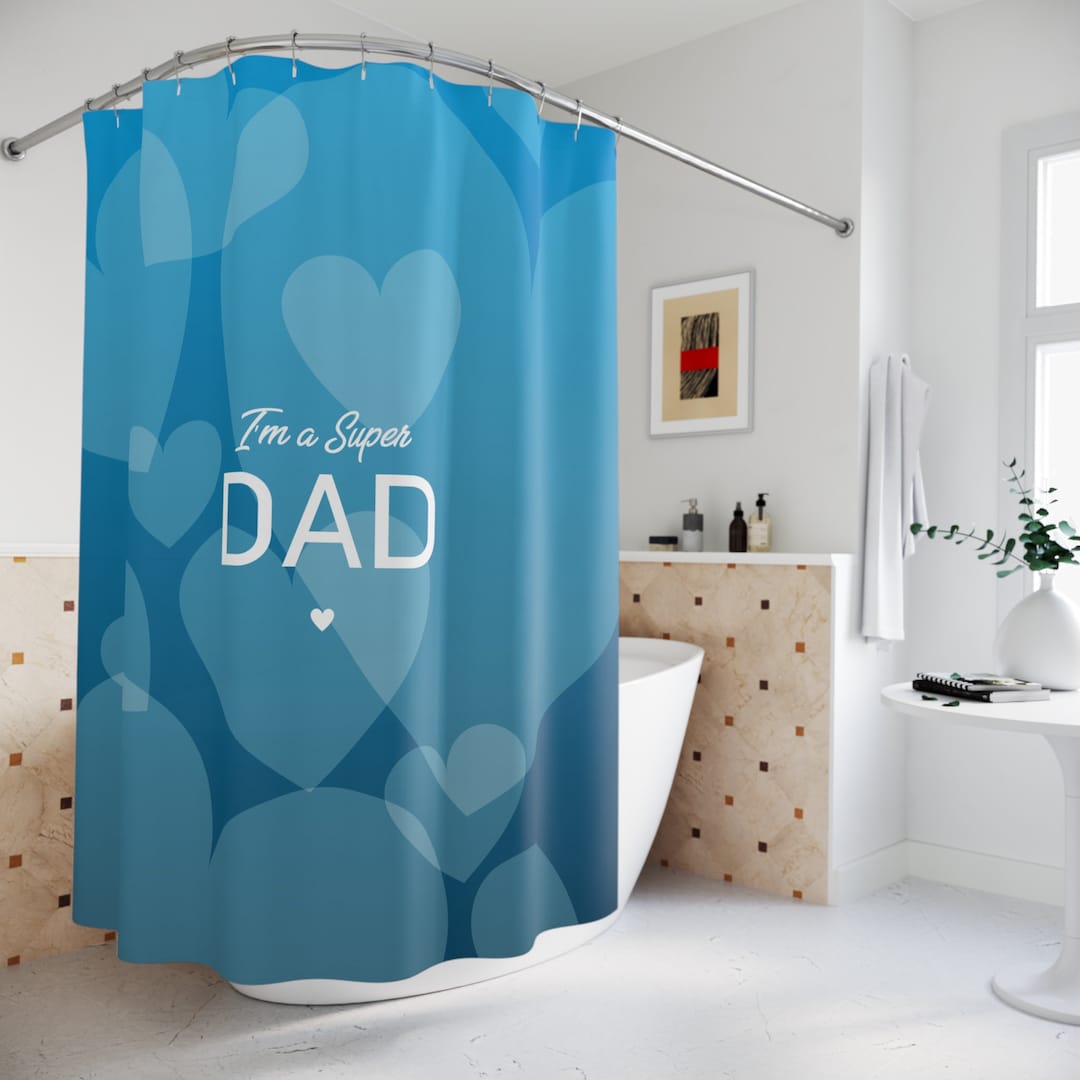 Shower Curtains Father's Day Dad Gifts Super Dad Best Gifts for Dad Dad ...
