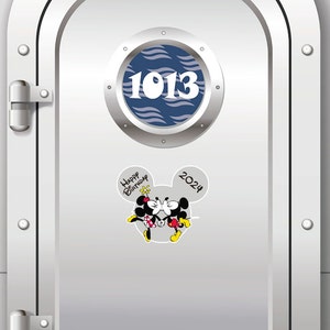 Personalized Magnets, Mickey and Minnie, Happy Birthday Magnets ...