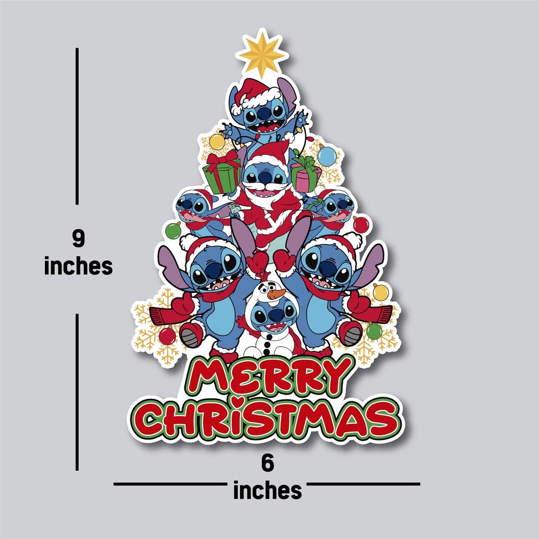 Stitch Christmas Magnets Decor, Christmas Tree Magnet, Cruise Magnet ...