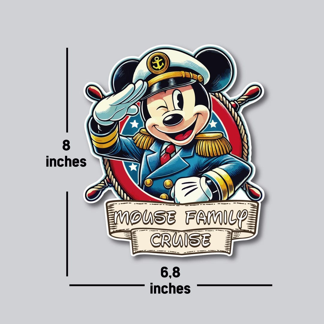 Mickey Captain, Cruise Magnet, Cruise Door Magnets, Family Cruise ...