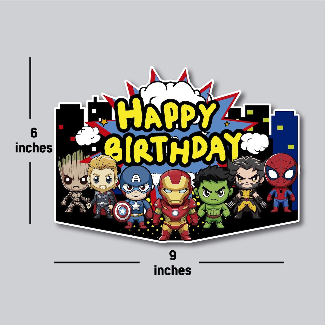Superheroes Magnets, Happy Birthday Cruise Magnet, Cruise Decor, Family ...