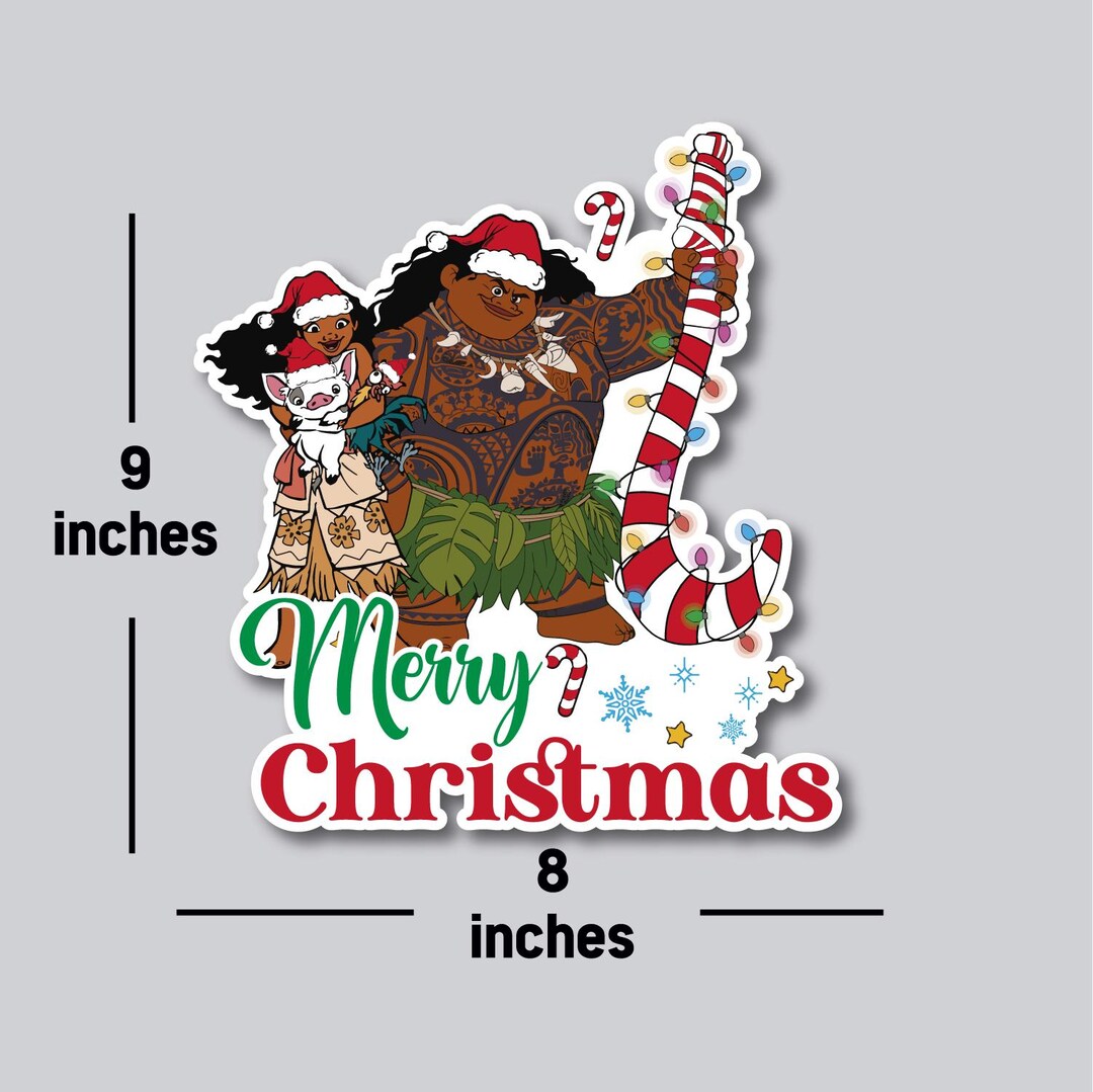 Moana Christmas Magnets Decor, Christmas Magnet, Cruise Magnet Decor ...