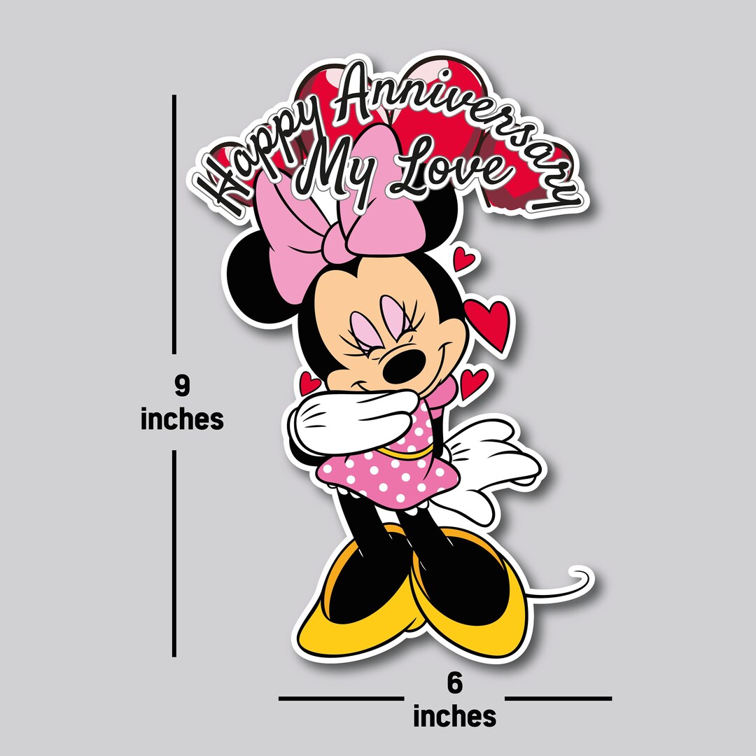 Happy Anniversary Magnet, Cruise Magnets Decor, Minnie Happy ...