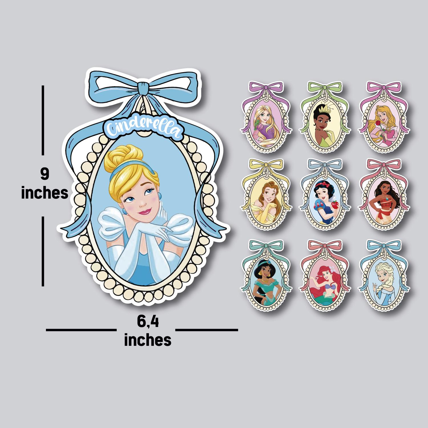 Cruise Magnet Decor, Princess Cinderella, Ariel, Elsa, Tiana, Snow ...