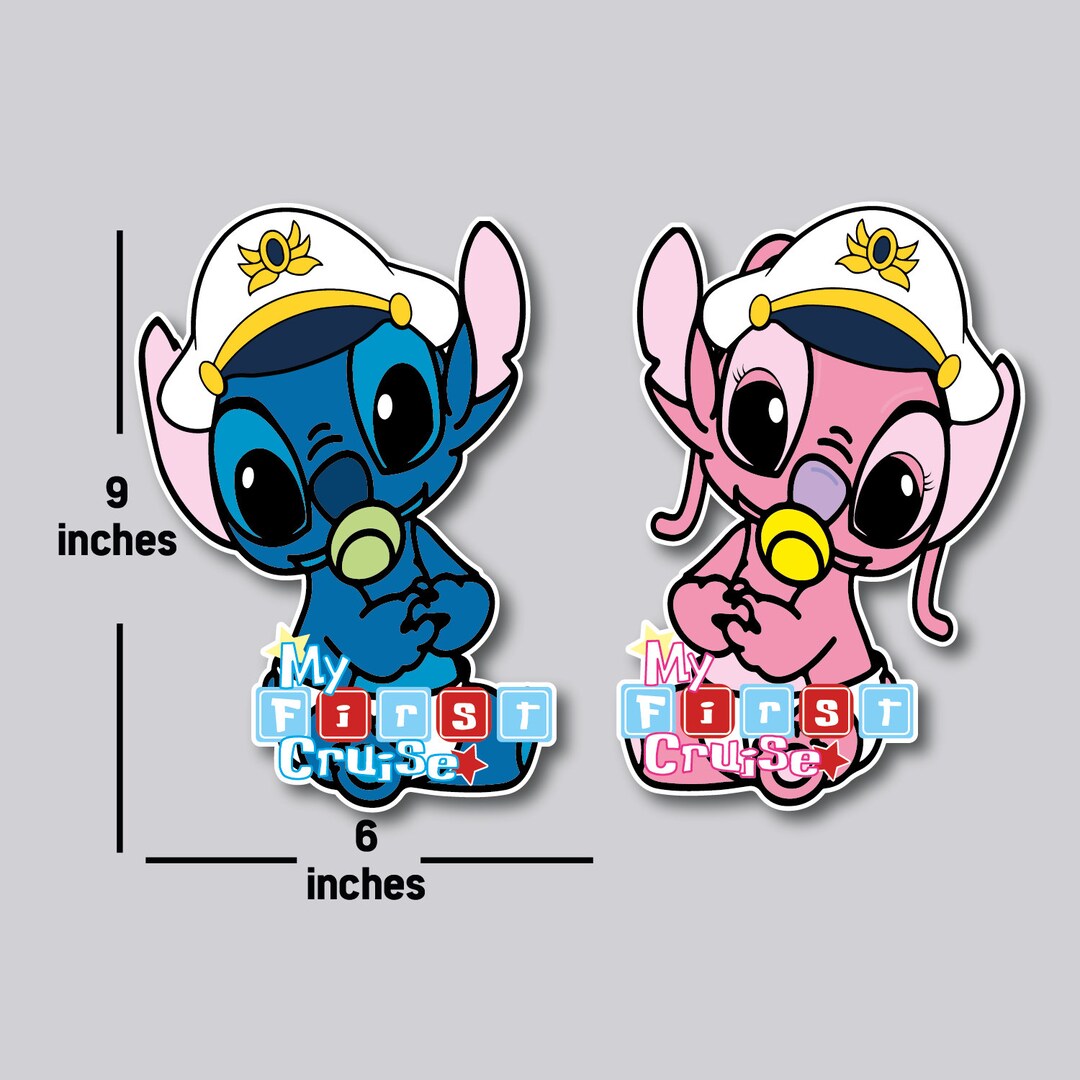 Stitch Baby Captain, Cruise Magnet, My First Cruise Door Decor, Baby ...