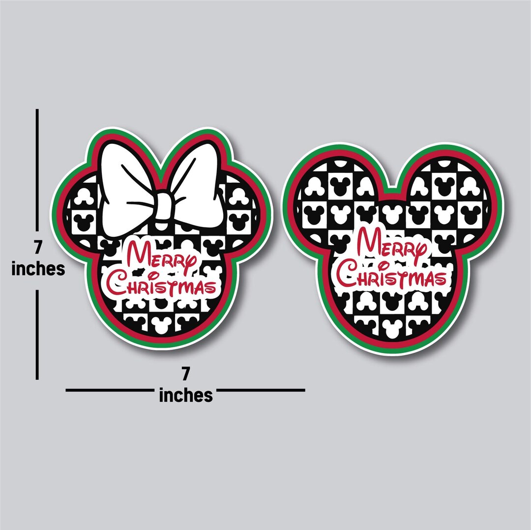 Mickey Christmas Magnet, Merry Christmas Magnet, Mickey Magnet, Cruise ...