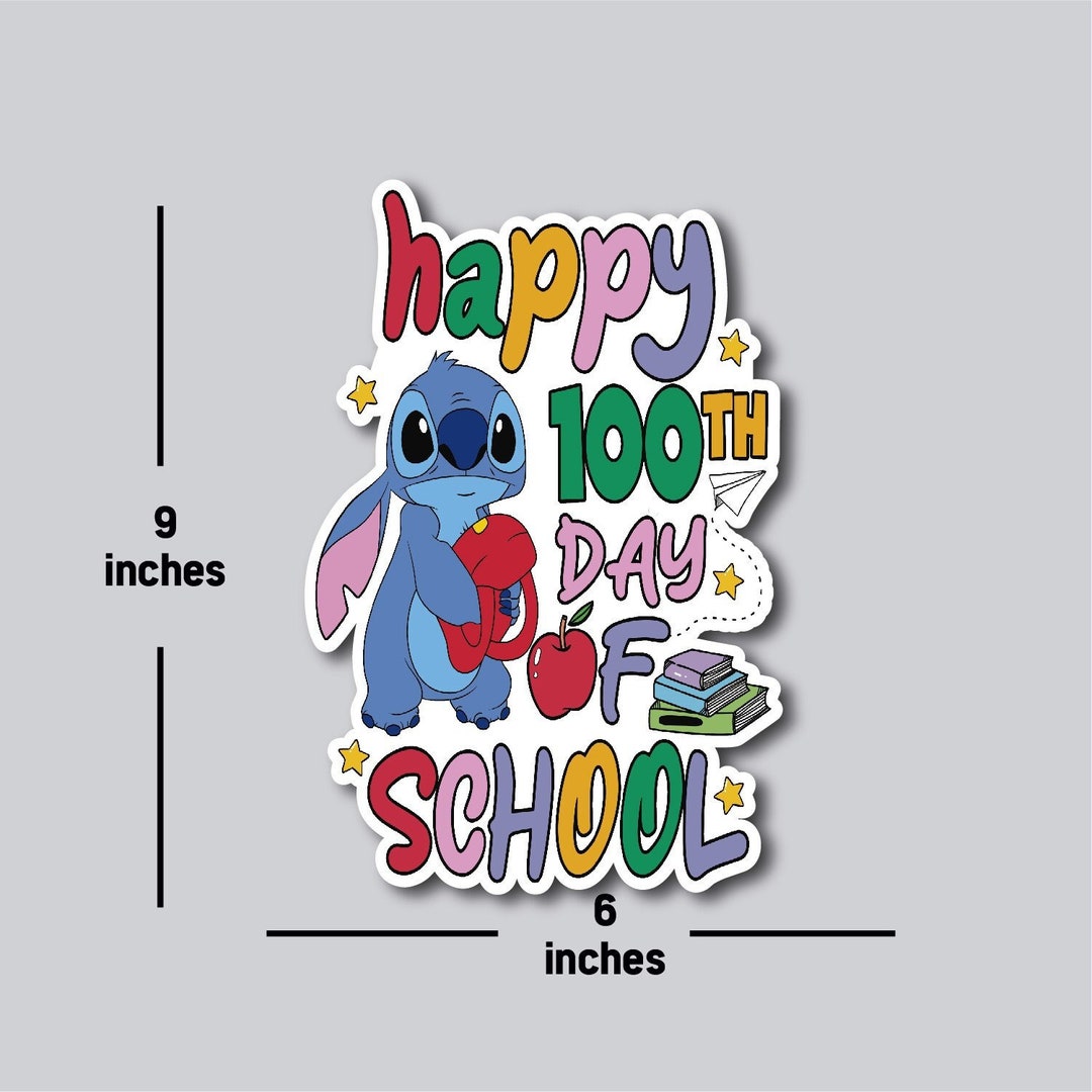 Stitch 100 Days of School Door Magnets, School Door Decor, Door Decor ...