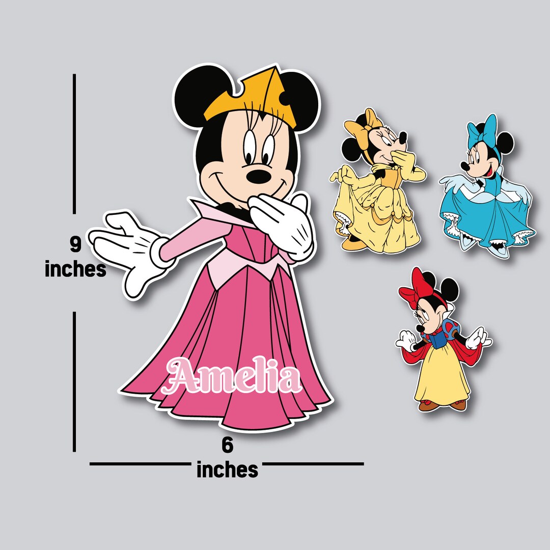 Cruise Magnet, Minnie Princess, Cinderella, Snow White, Belle, Aurora ...