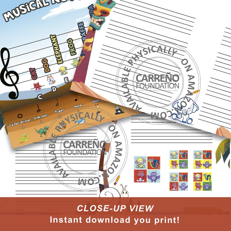 Music Paper a Fun Coloring & Writing Book for Kids to Write Musical ...