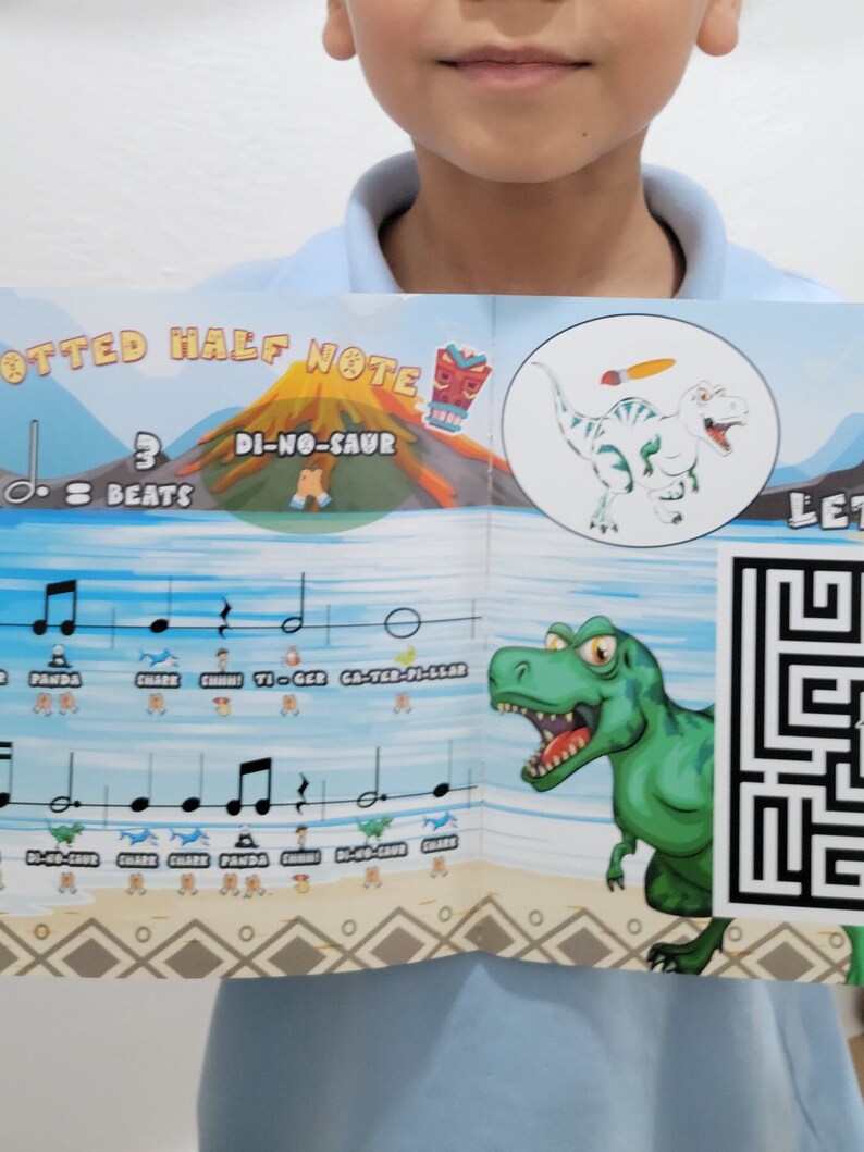 Wild Rhythm: Printable Music Teaching Book for Kids. Includes ...