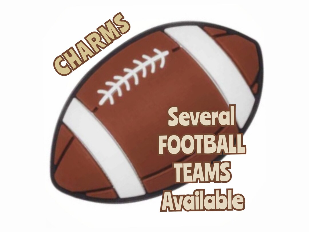 Football Team Croc Charms Football Charms for Shoes Sports Charms for ...
