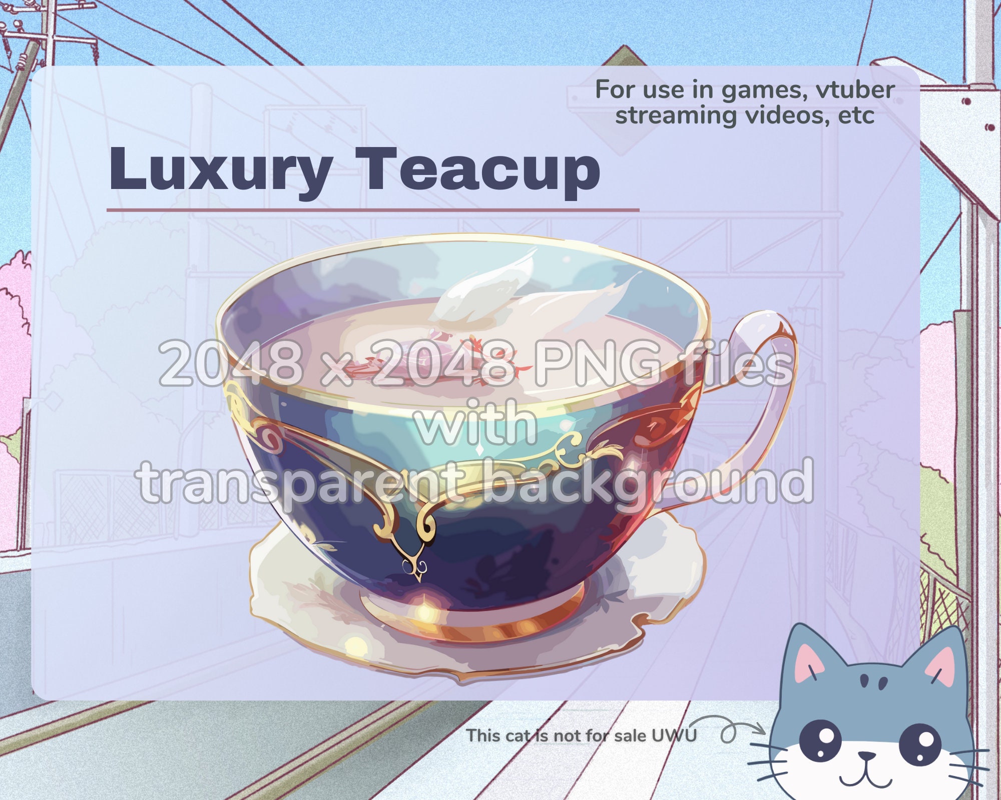 Luxury Teacup Vtuber Assets Twitch Assets Game Assets - Etsy