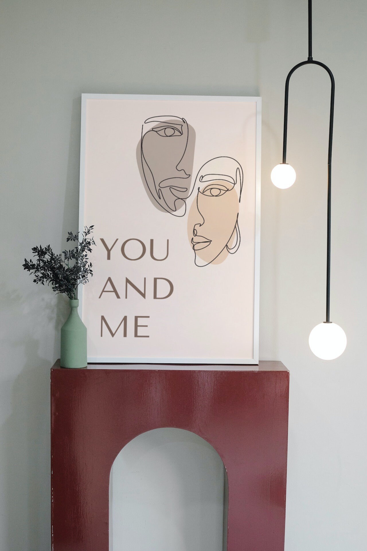 One Line Wall Art, Face Line Art, Line Art Printable, Linear Art Print ...