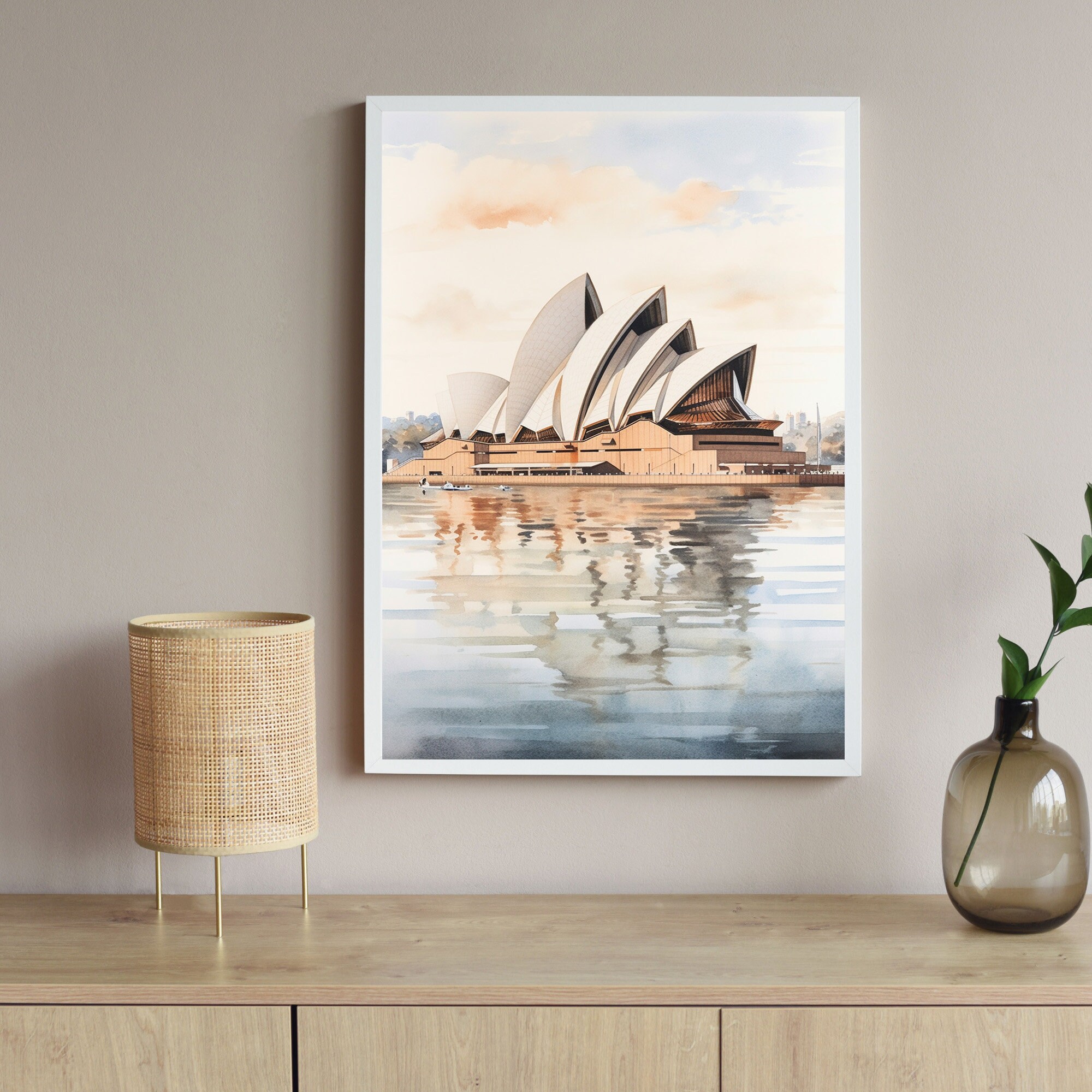 Sydney Opera House Art Print Landscape Wall Art Travel - Etsy