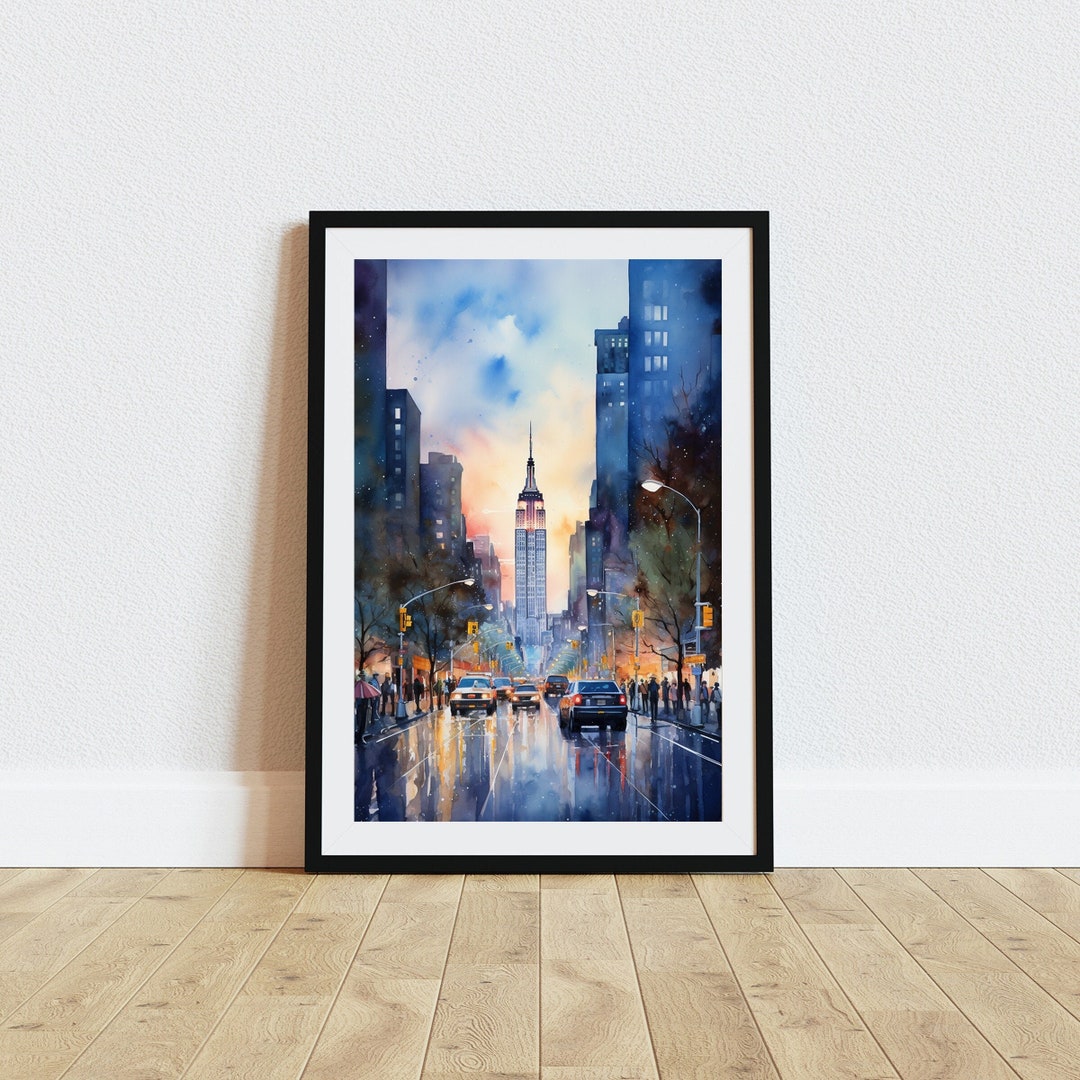 New York Art Print, New York Skyline Print, NYC Prints, NYC Skyline ...