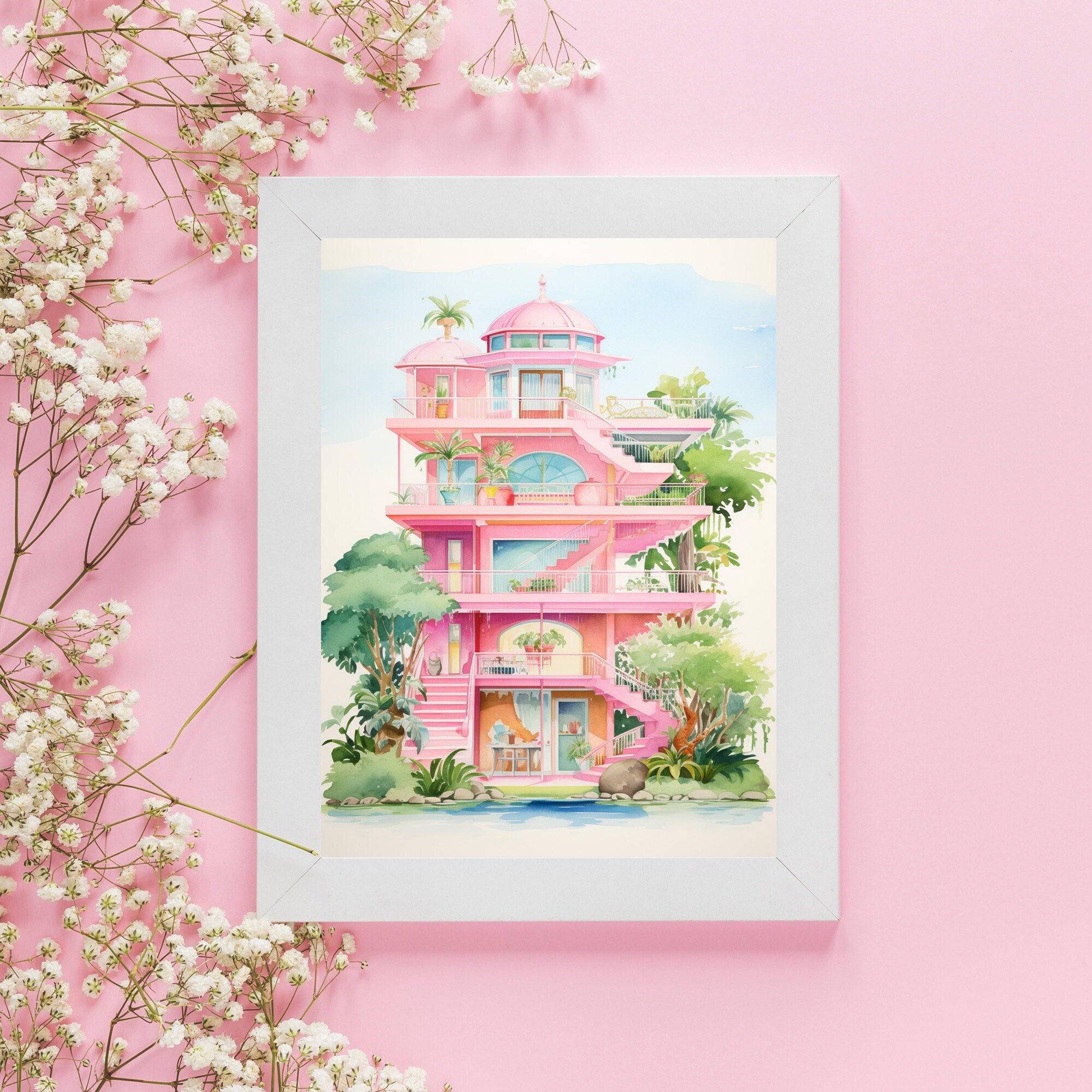 Barbie Art Print Barbie Poster Barbie Decor Glam Art Print - Etsy