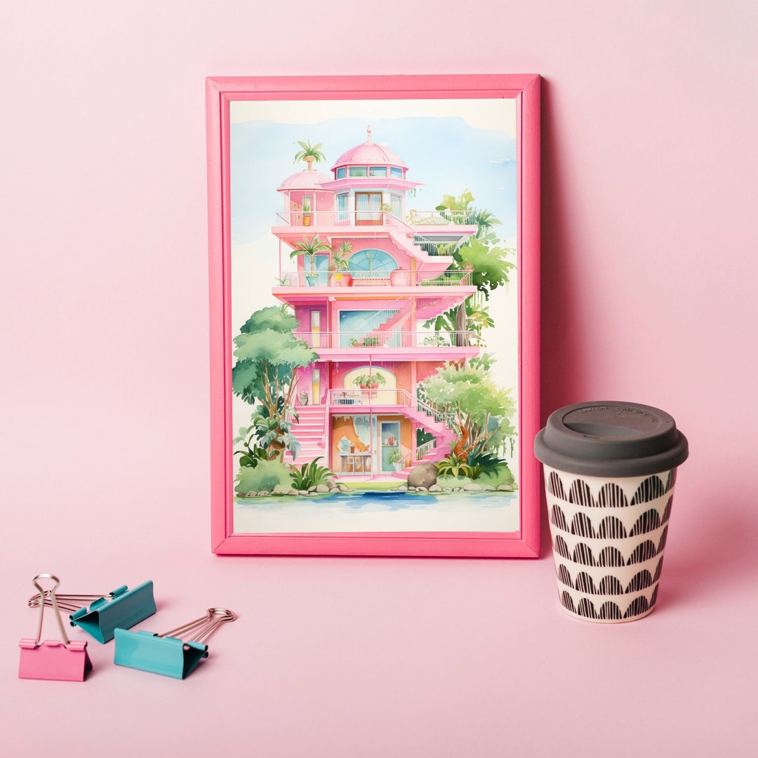 Barbie Art Print Barbie Poster Barbie Decor Glam Art Print Barbie