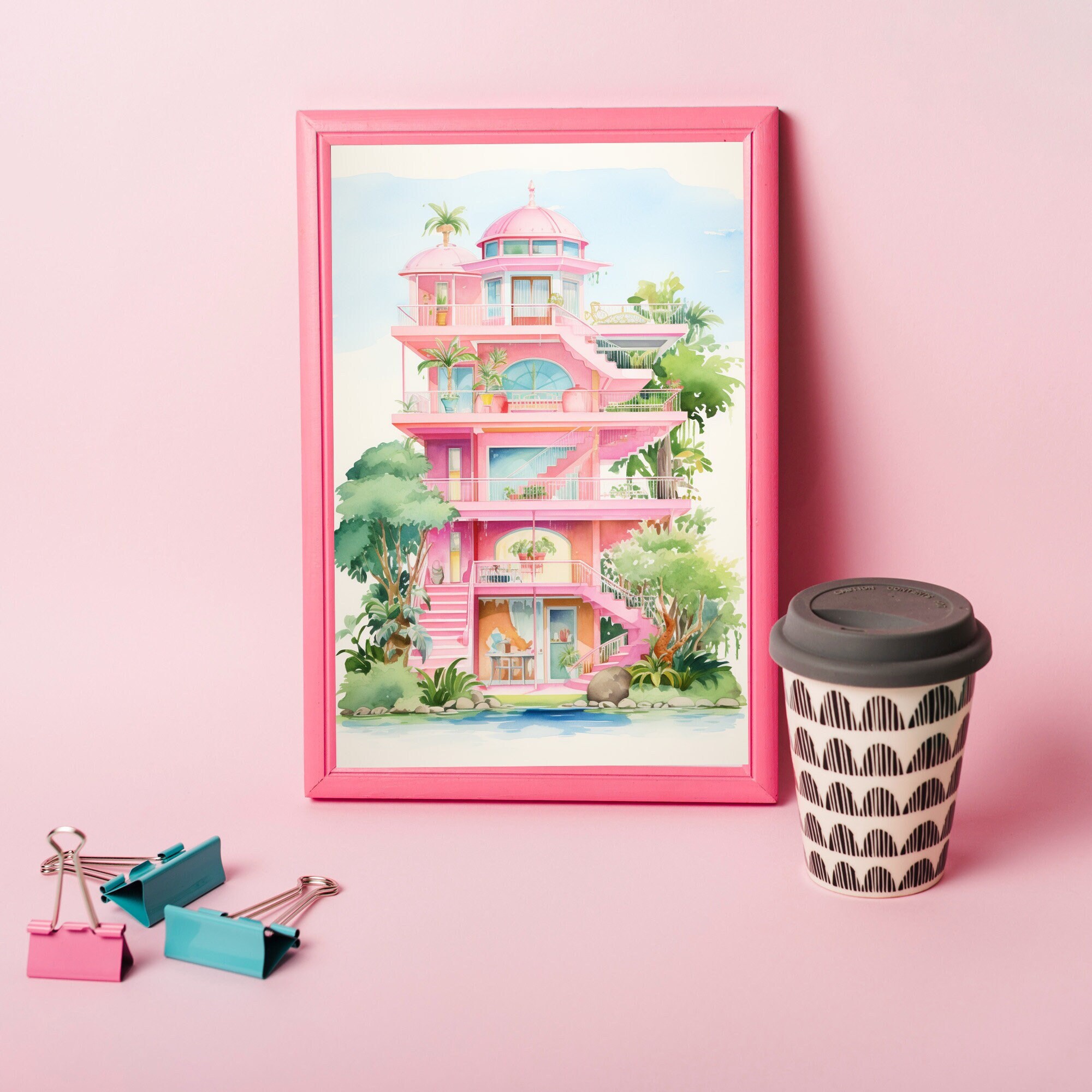 Barbie Art Print Barbie Poster Barbie Decor Glam Art Print - Etsy