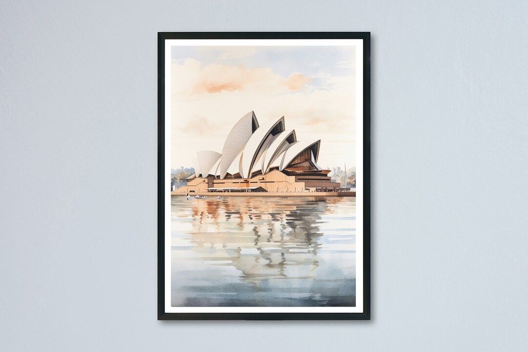Sydney Opera House Art Print Landscape Wall Art Travel - Etsy