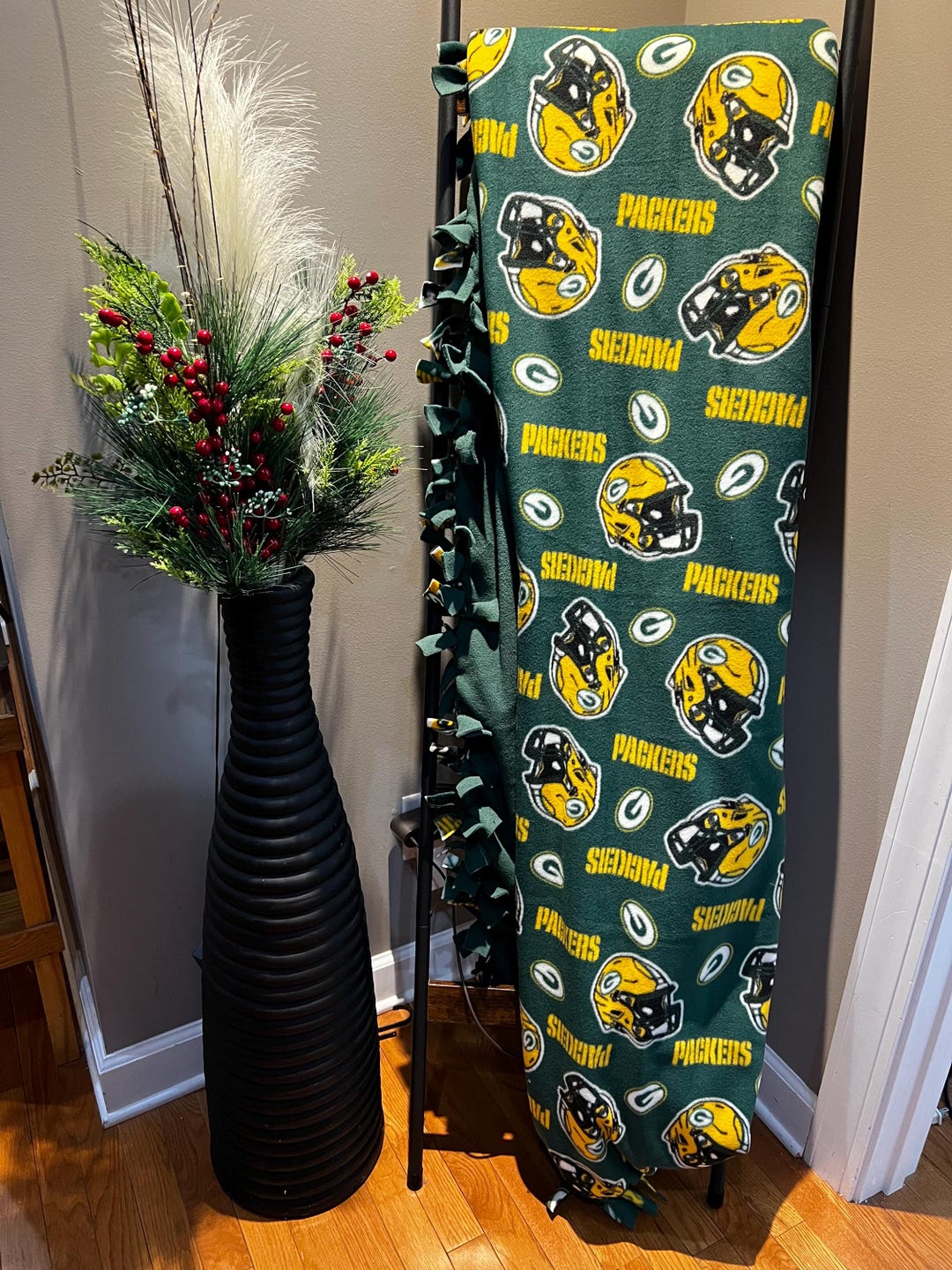 Green Bay Packers Fleece Blanket - Etsy