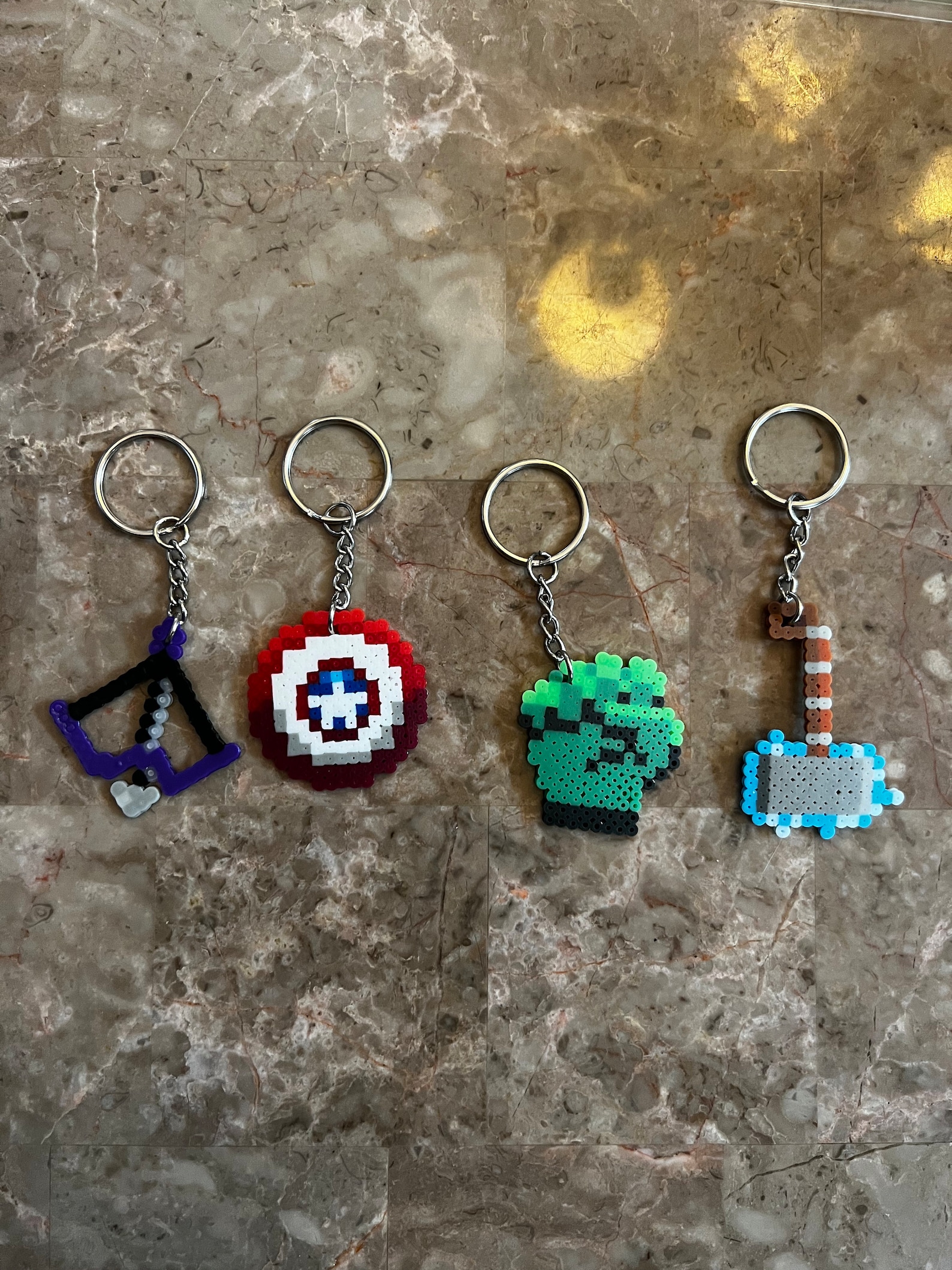 Avengers Symbol Keychains - Etsy