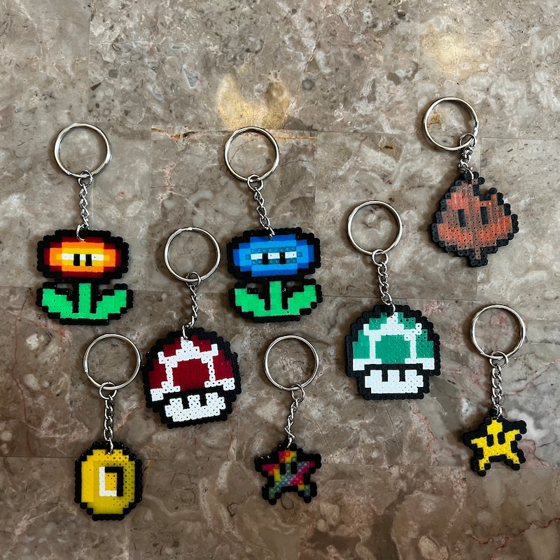 Mario Bros Keychain - Etsy