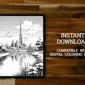 Dubai Travel Coloring Pages for Adults and Kids - 48 Geography ...