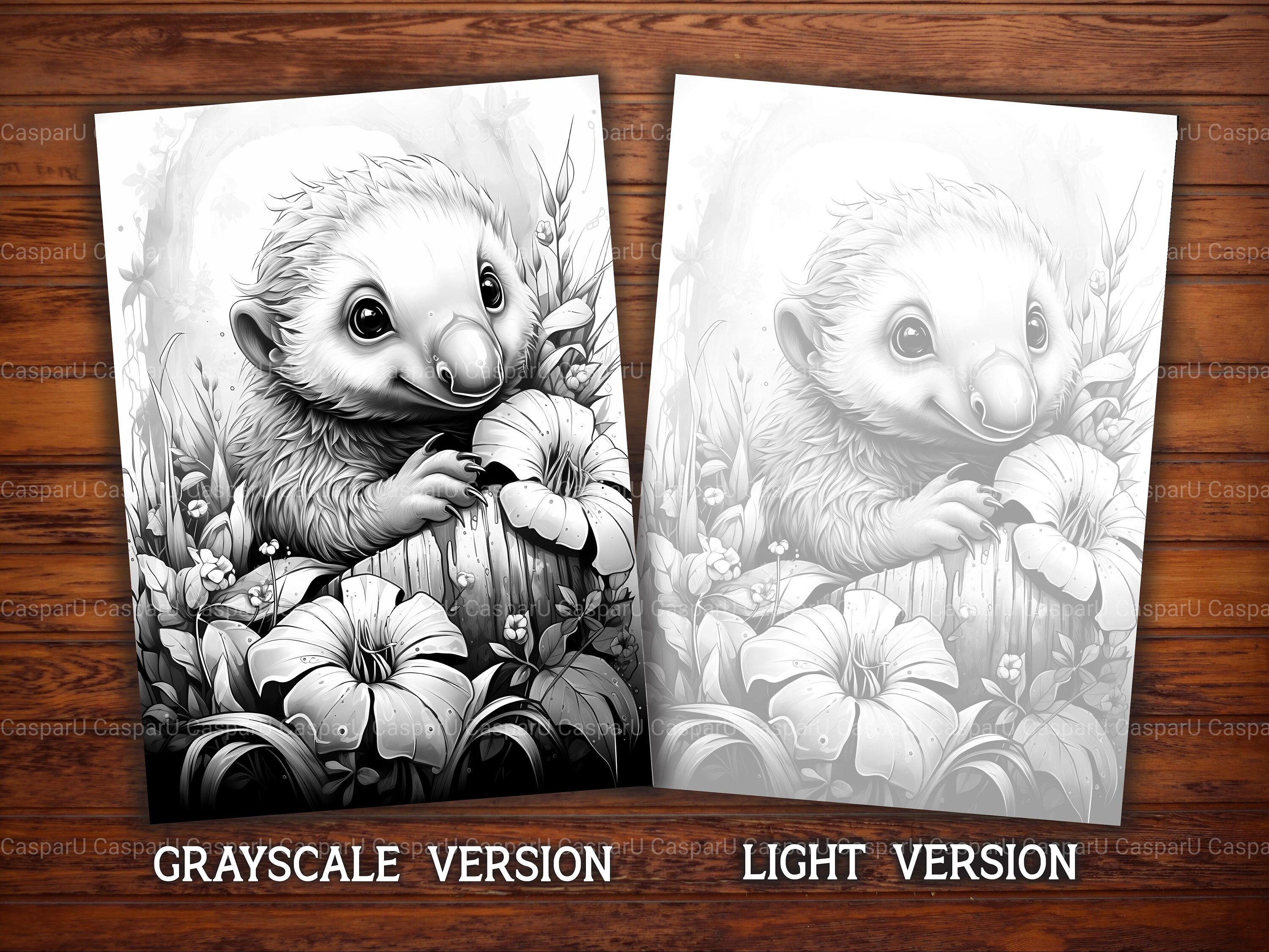 Kawaii Jungle Coloring Pages for Adults and Kids 26 Jungle Animal ...