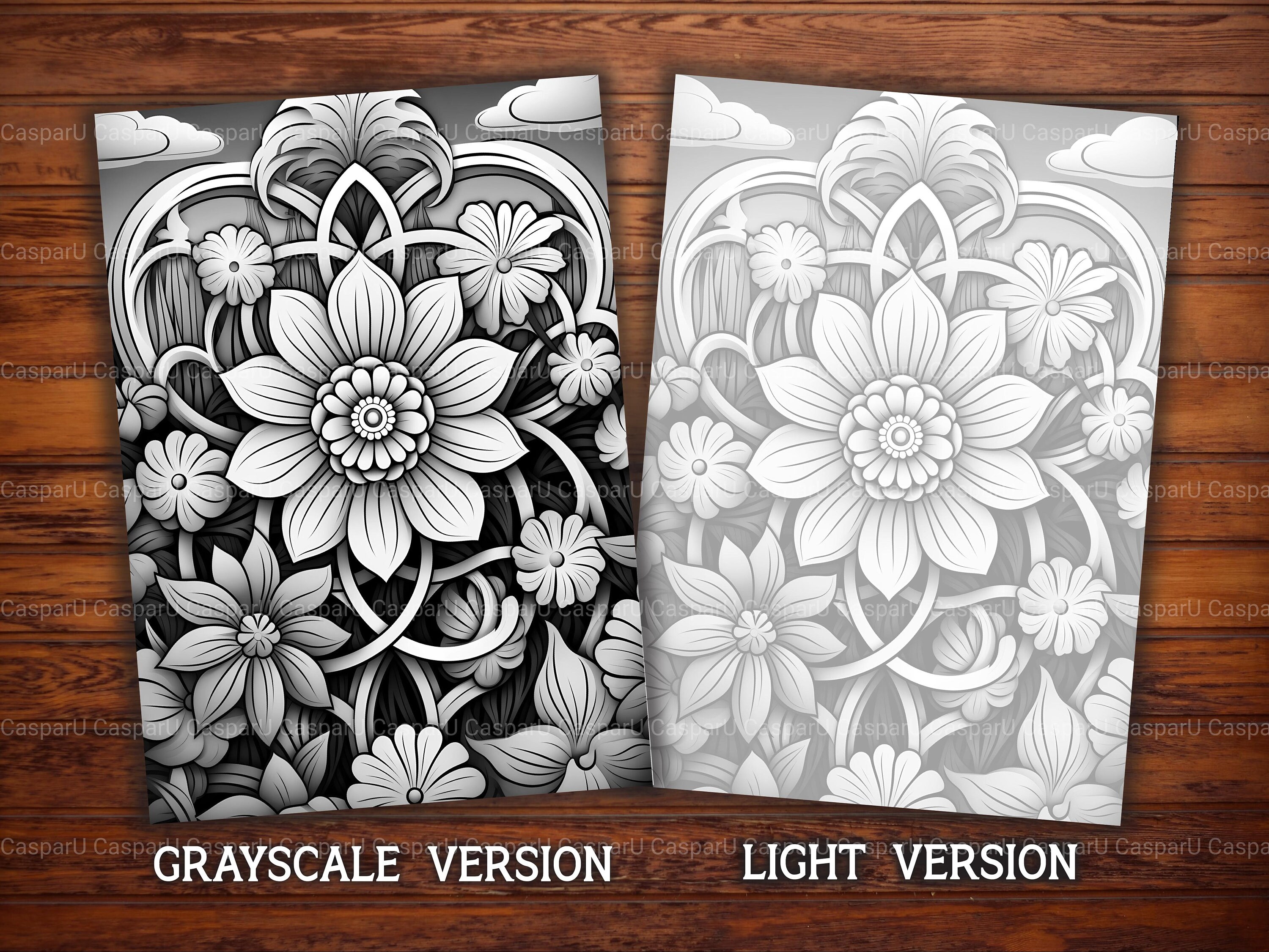 MEGA BUNDLE Mandala Coloring Pages for Adults and for Kids 1250 ...