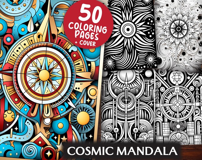 Printable Precious Mandala Coloring Page for Adults and Kids Flower ...