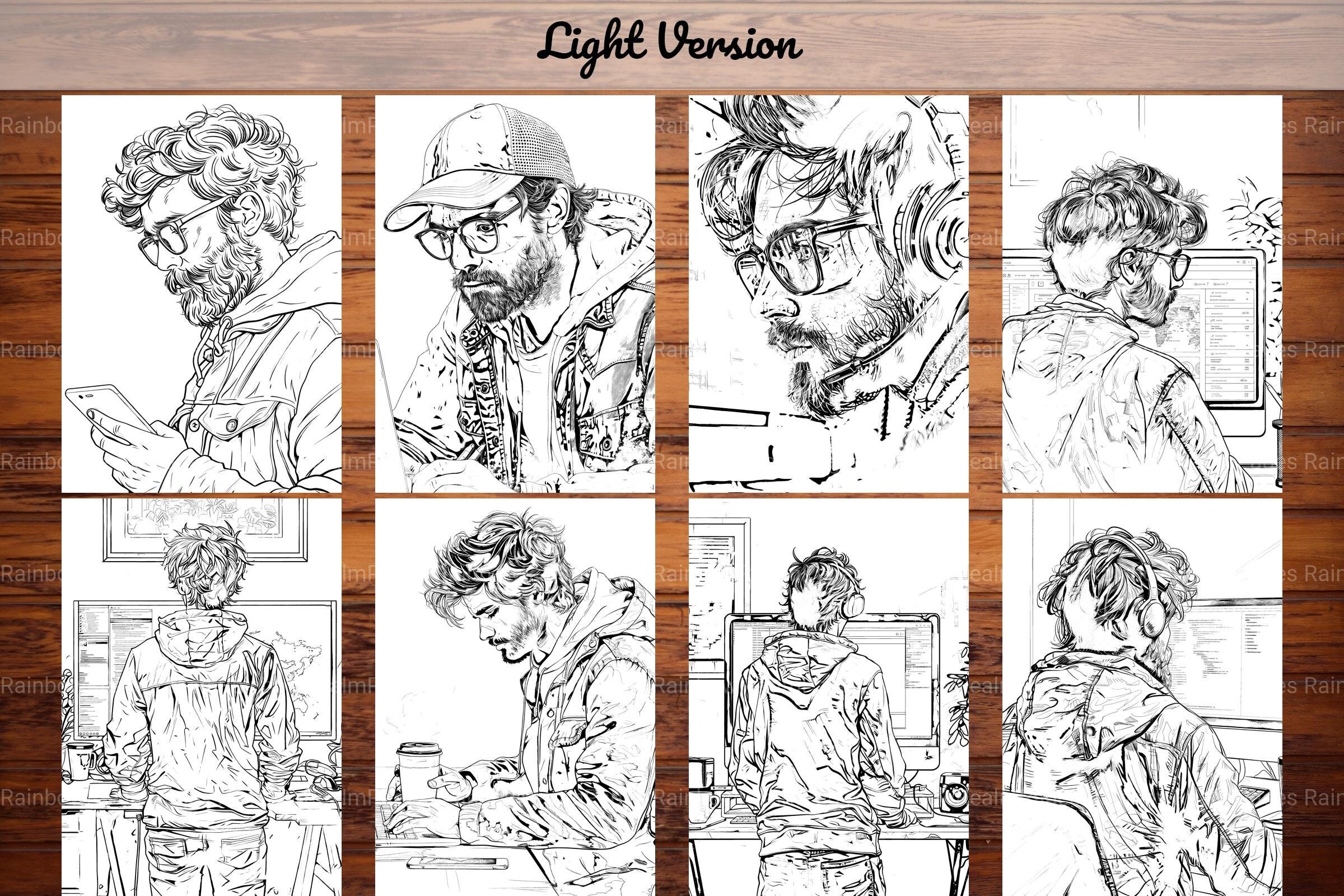 Software Developer Coloring Pages for Adults and for Kids - 52 ...