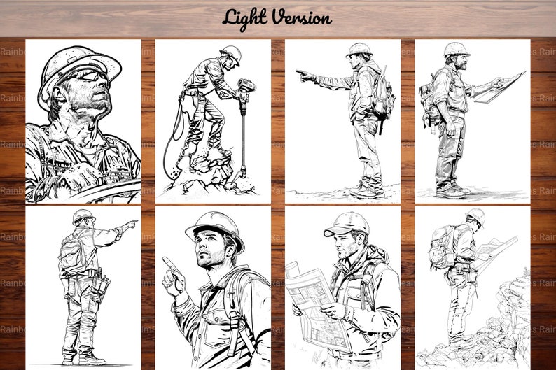 Construction Worker Coloring Pages for Adults and for Kids - 46 ...