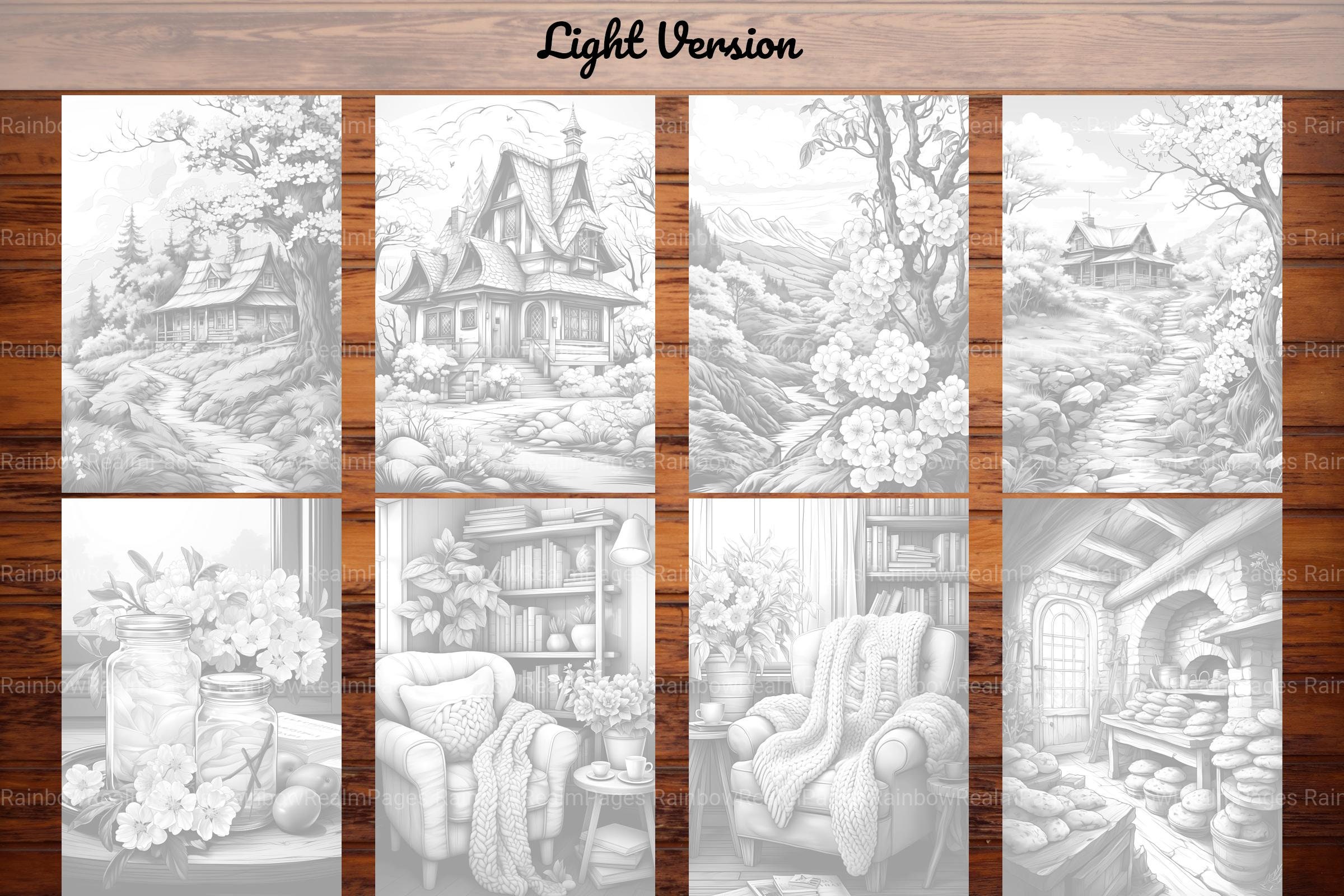 Cottagecore Spring Coloring Pages for Adults and Kids - 25 Spring ...