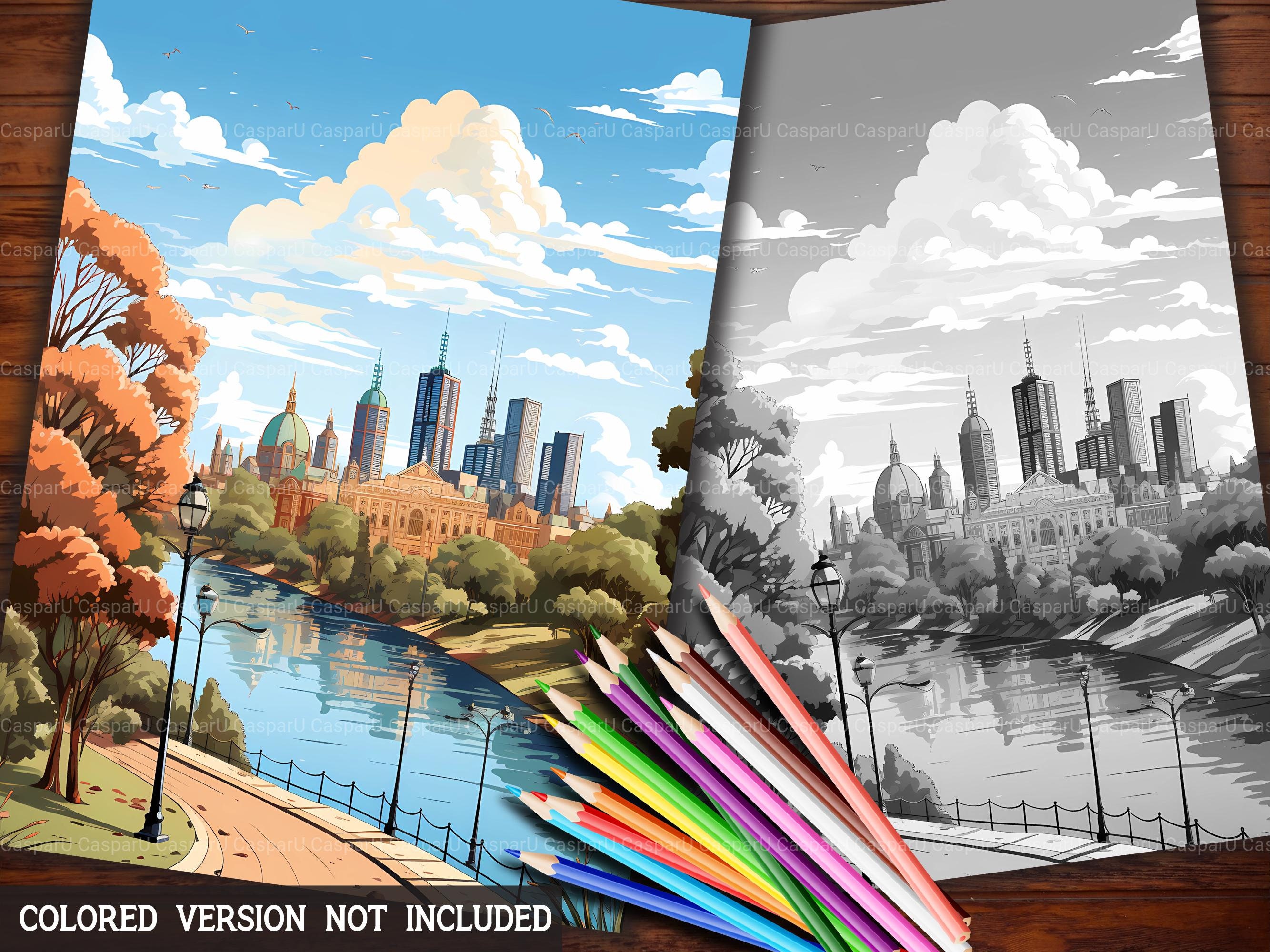 Australia Travel Coloring Pages for Adults and Kids - 48 Geography ...