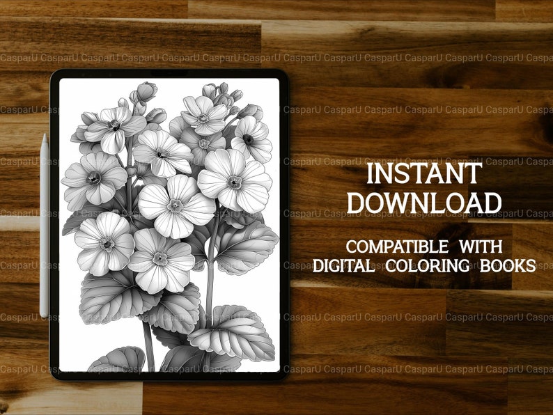 Flower Forget Me Nots Coloring Pages 69 Grayscale & Light Printable ...