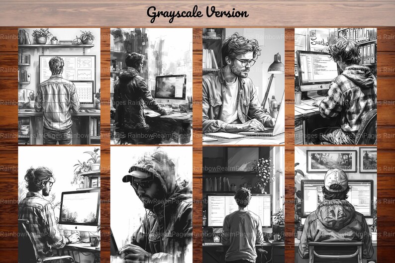 Software Developer Coloring Pages for Adults and for Kids - 52 ...