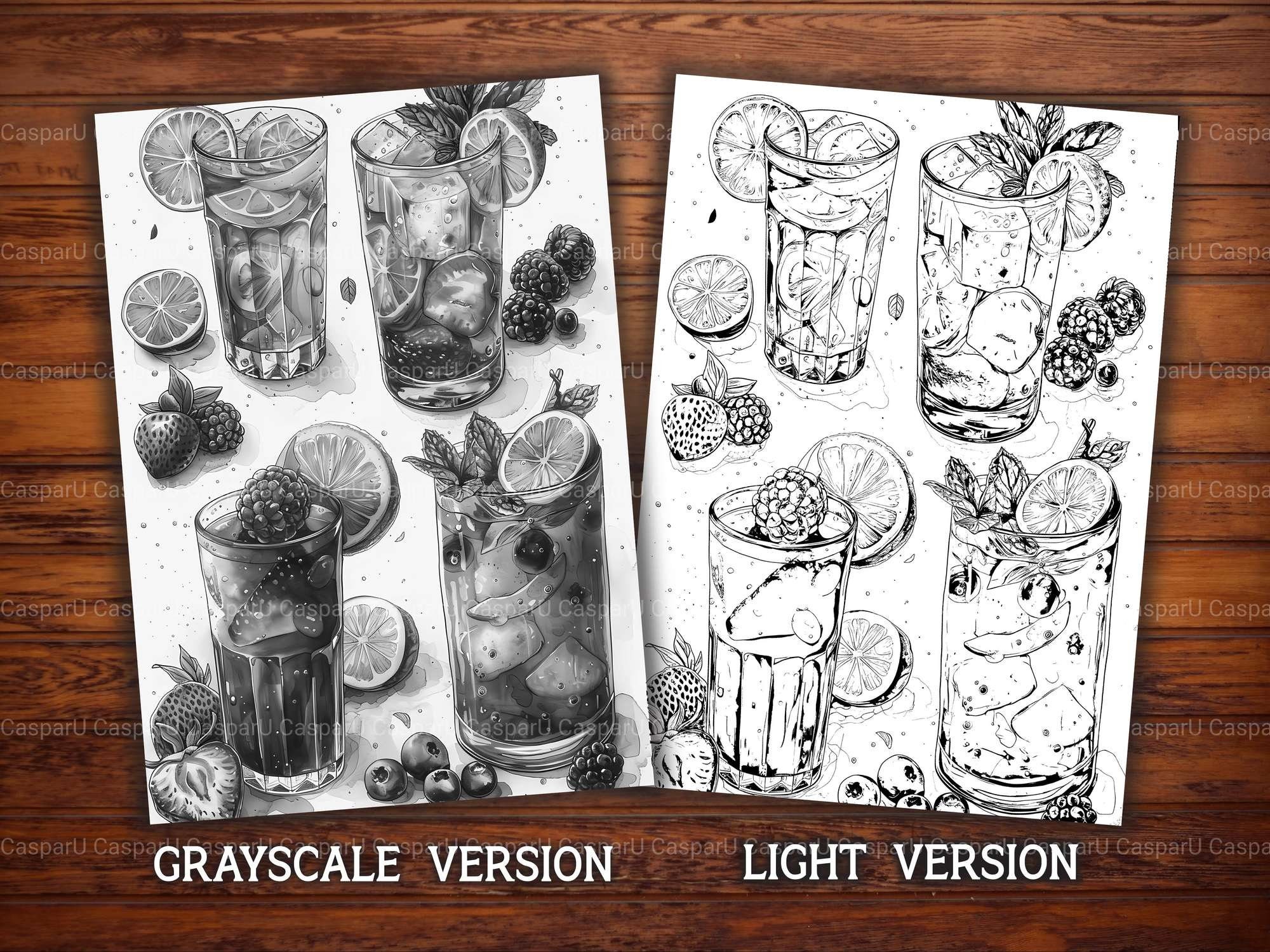 Red Fruit Coloring Pages - 80 Grayscale & Light Printable Pdfs - Food ...
