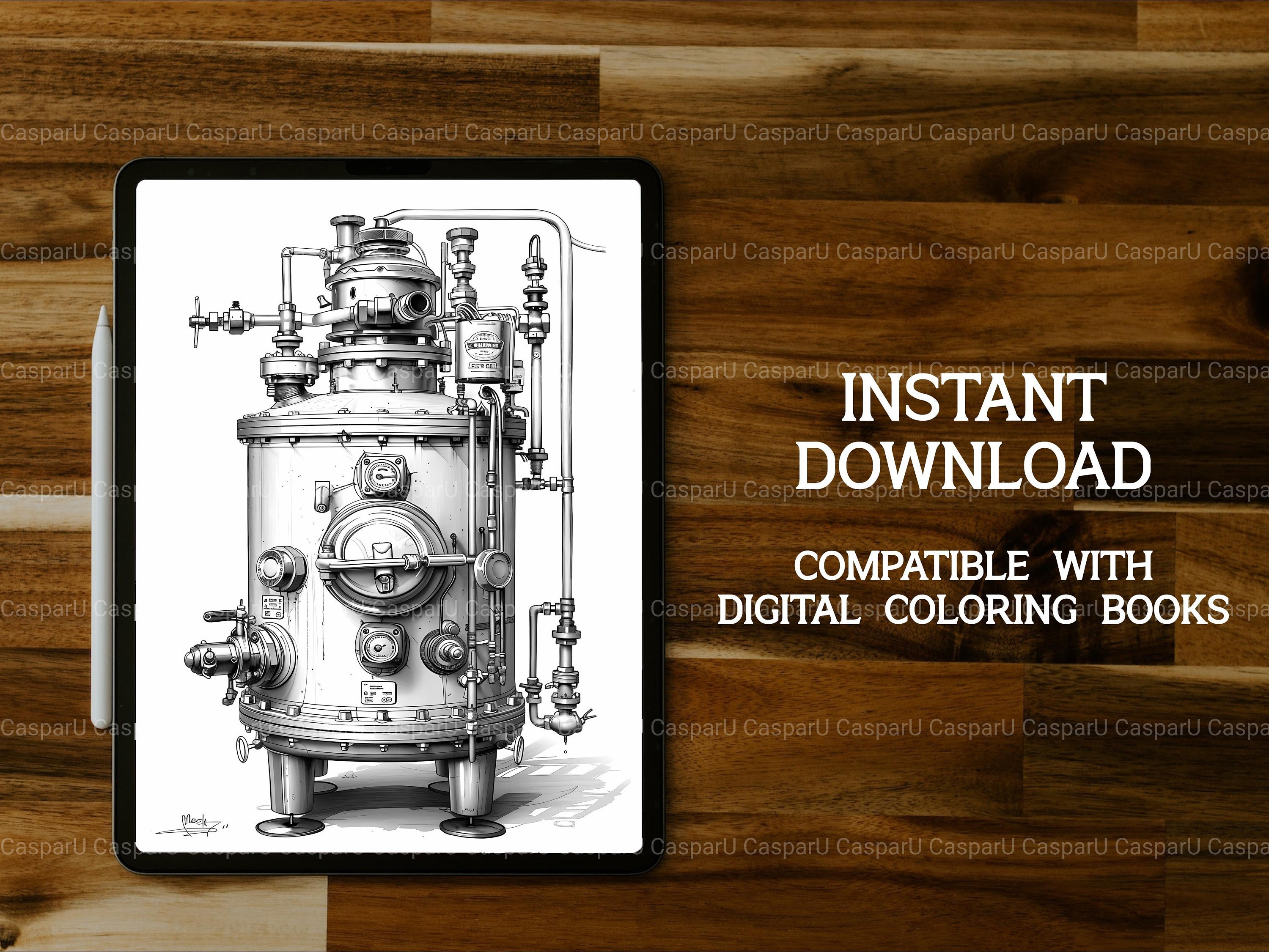 Homebrewing Coloring Pages for Adults and for Kids - 37 Grayscale ...