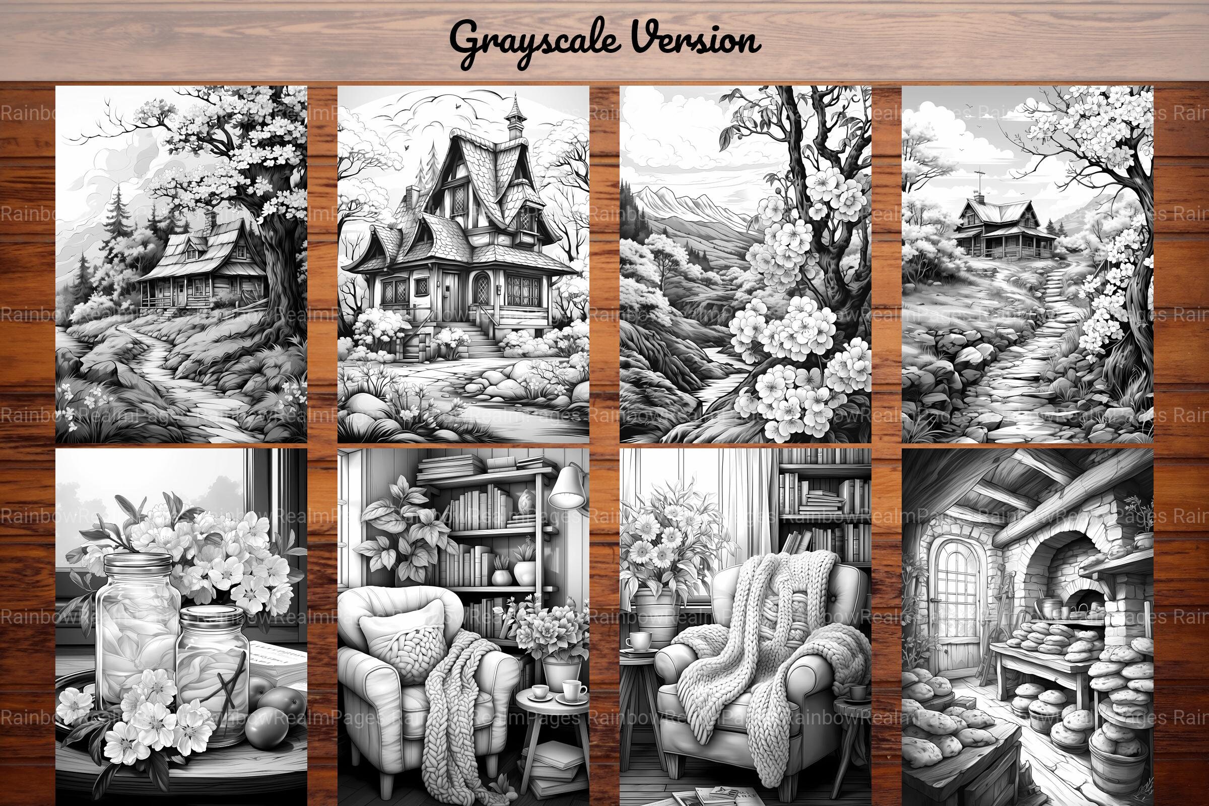Cottagecore Spring Coloring Pages for Adults and Kids - 25 Spring ...