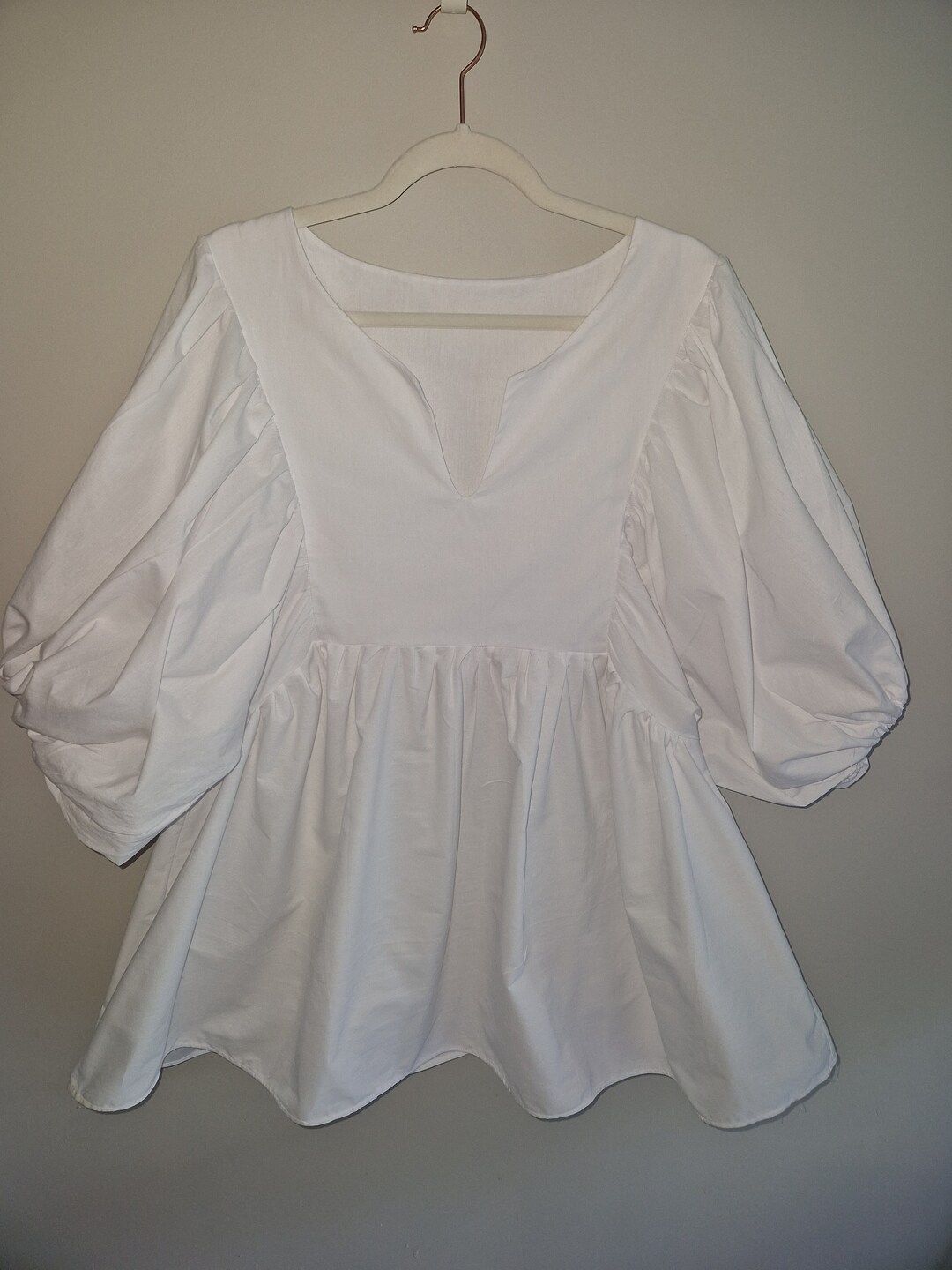 Ladies Summer Blouse, Floaty Blouse, Puff Sleeve, Ladies Tunic, Beach ...