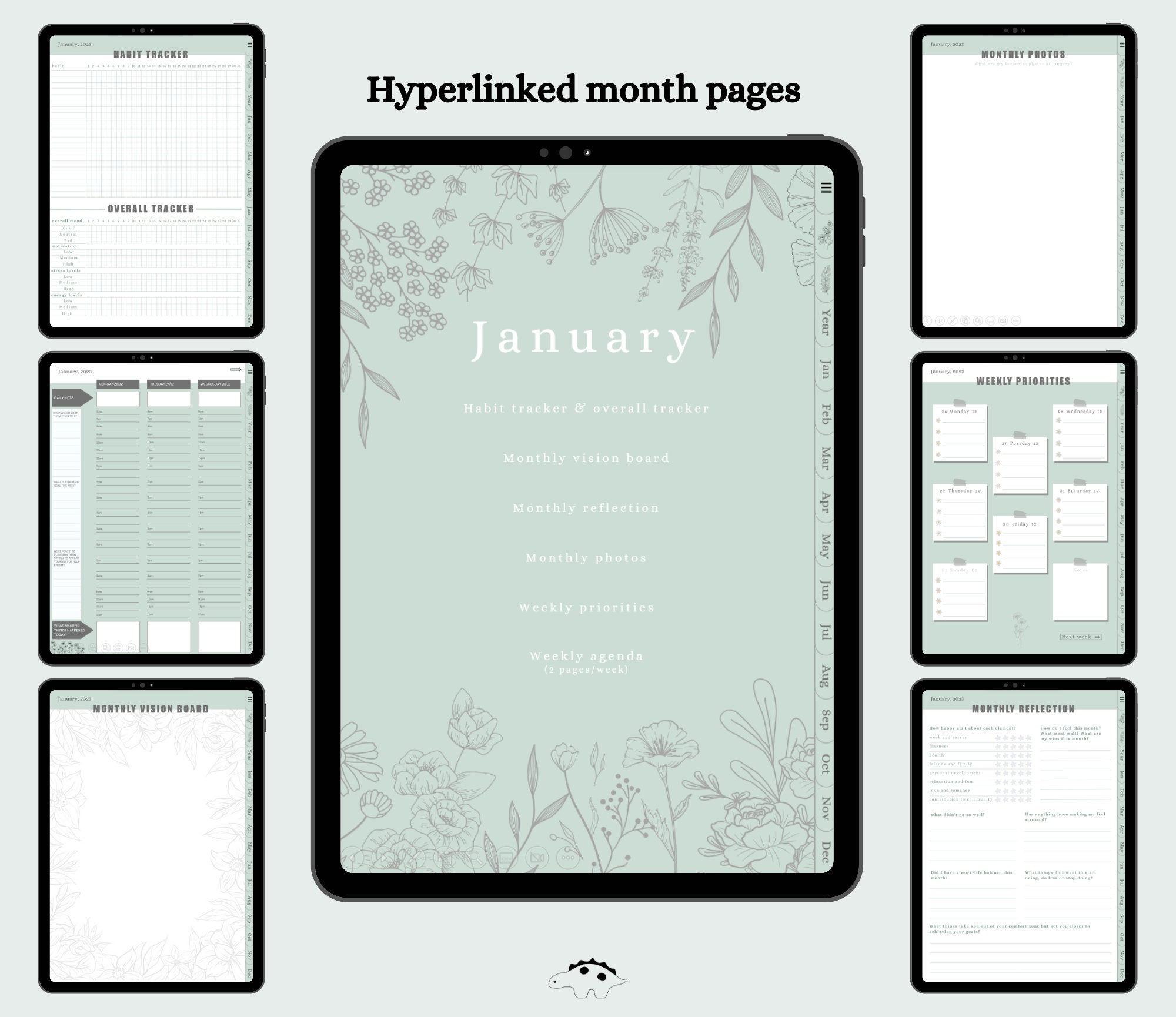 Digital Planner 2023 Cute Digital Planner Dated Life Planner - Etsy