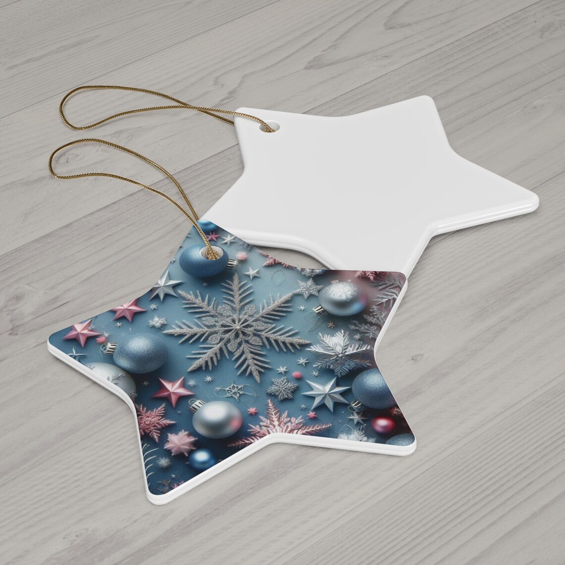 Ceramic Snowflakes Ornament, 2 Shapes - Etsy