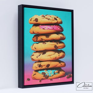 Pop Art Cookies Poster Food Wall Art Canvas Diner Wall Decor Cookies ...