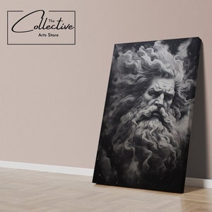Zeus Greek God Art Poster Zeus Painting New Home Wall Piece Greek ...