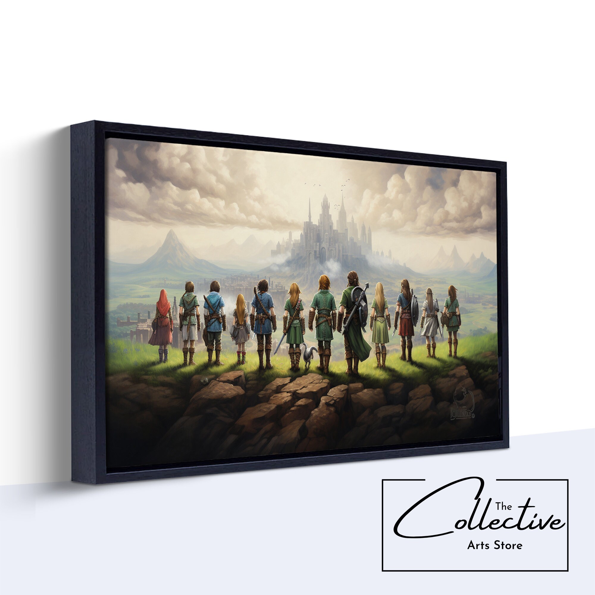 The Legend of Zelda Poster Zelda Print Link Zelda Framed Canvas Zelda ...