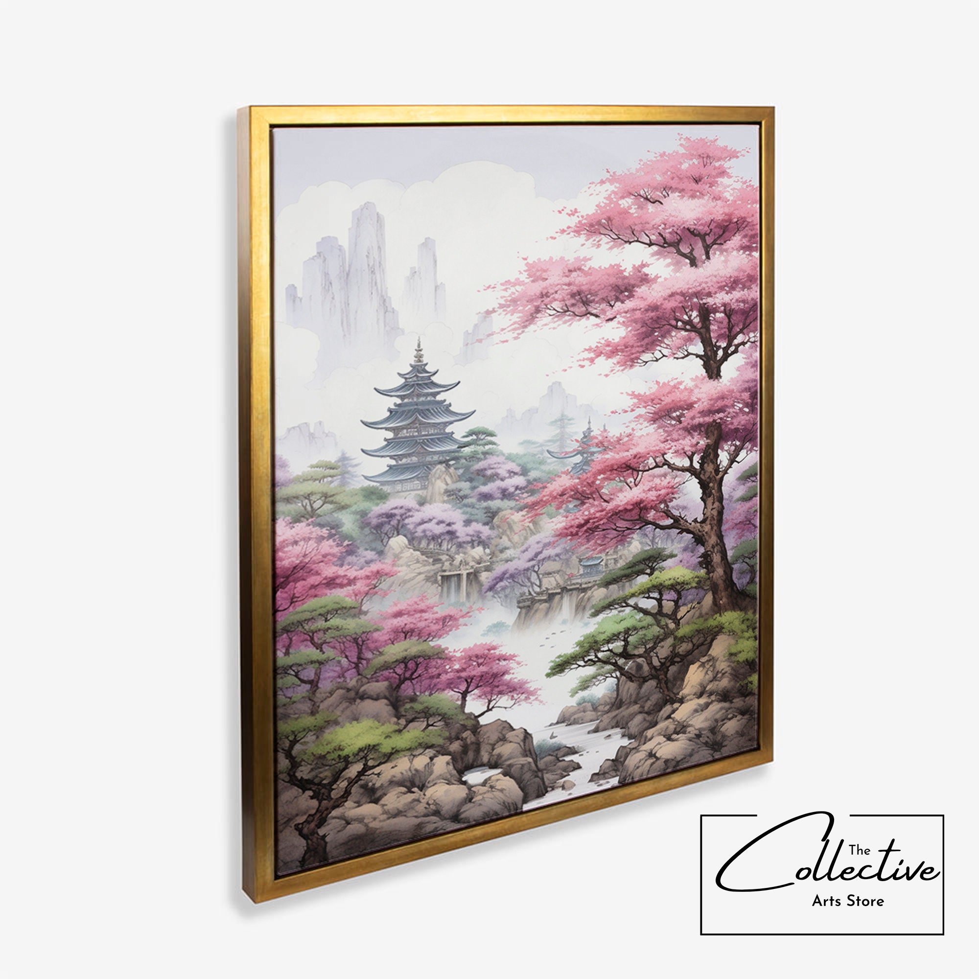Blossom Tree Poster Landscape Japan Wall Art Blossom Tree Canvas Art - Etsy