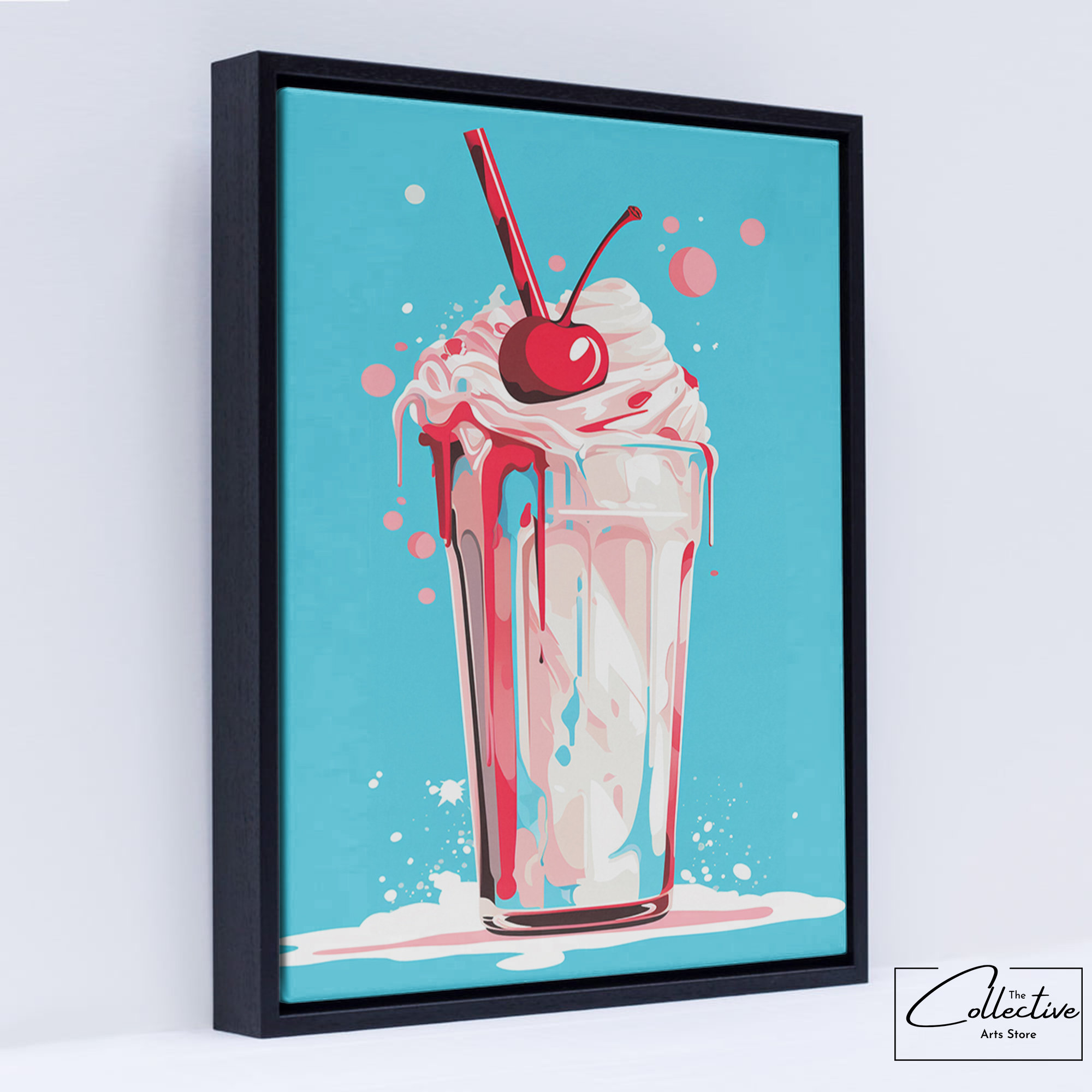 Milkshake Poster Ice Cream Wall Art Diner Decor Milkshake Art - Etsy
