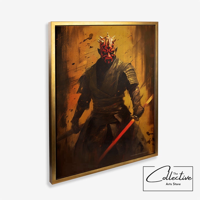 Darth Maul Star Wars Painting Art Poster Print Star Wars Fan Gift Star ...