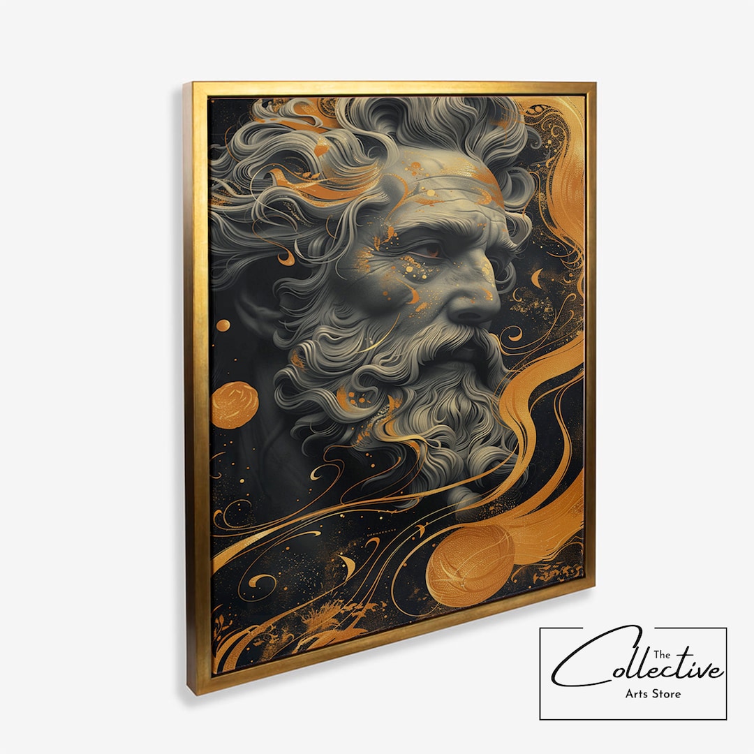 Zeus Ancient Roman Print Greek Gods Canvas Wall Art Greek Mythology ...