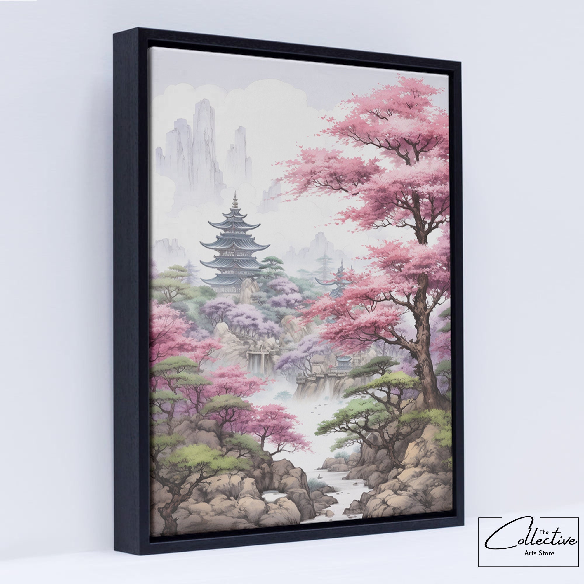 Blossom Tree Poster Landscape Japan Wall Art Blossom Tree - Etsy